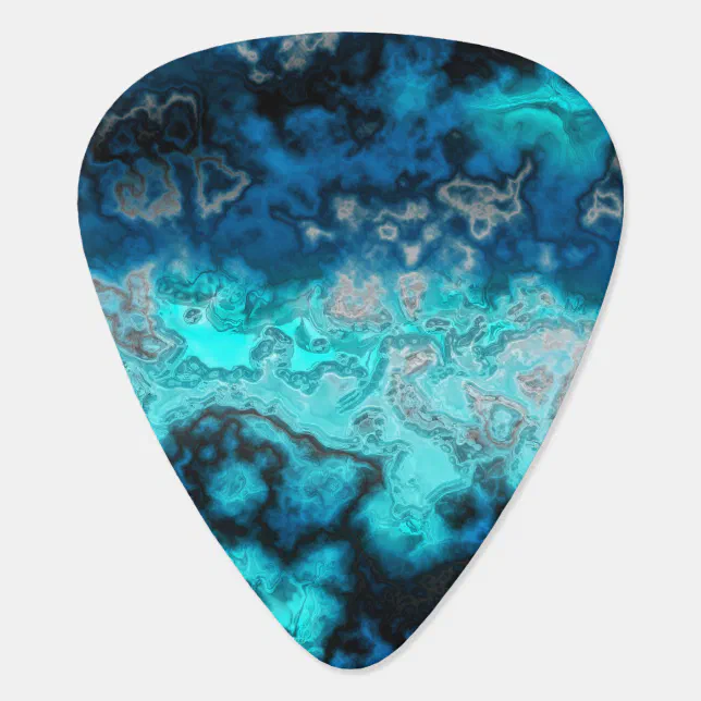 Blue Agate Guitar Pick | Zazzle