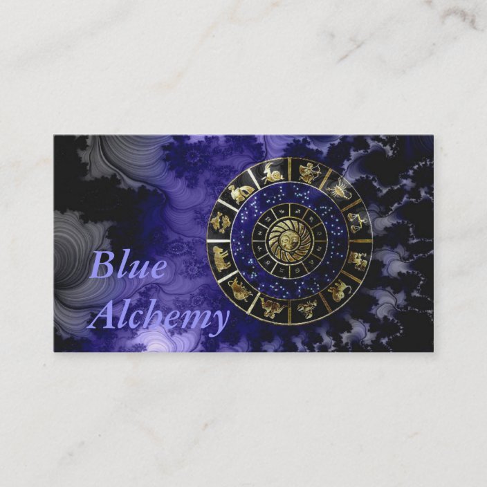 Blue Alchemy Astrology Business Card | Zazzle.com