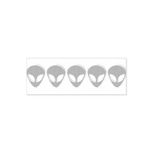 Blue Alien Self-inking Stamp | Zazzle