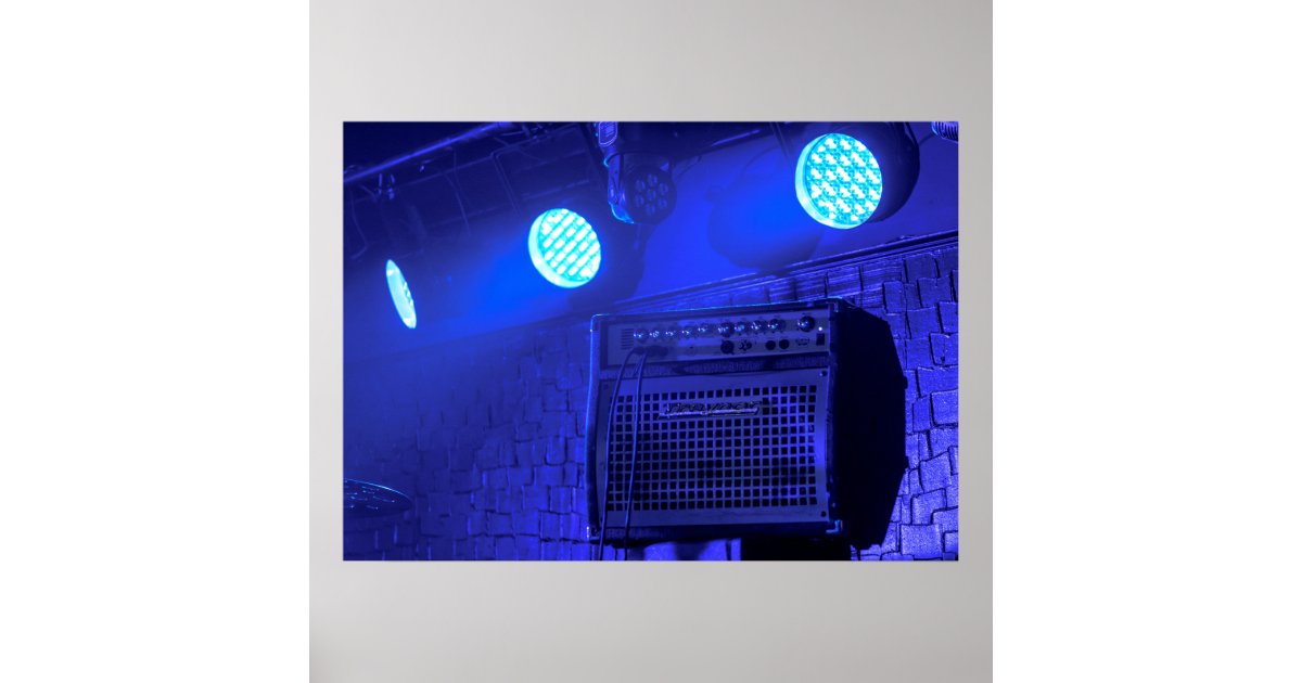 Blue Amp Poster | Zazzle