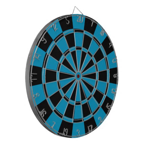 Blue And Black Dartboard | Zazzle