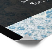 Blue and Black Luxury Spa Resort Theme Poster | Zazzle