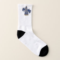 Blue and Gold Cheerleader Socks | Zazzle
