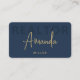 Blue and Gold Realtor Broker Real Estate Agent Business Card | Zazzle