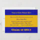 Blue and Gold School Colors Invitation | Zazzle