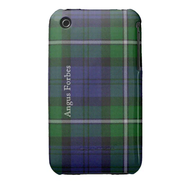 Blue and Green Forbes Tartan Plaid iPhone 3G Case | Zazzle