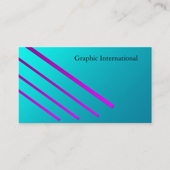 Blue and Pink Business Card | Zazzle.com