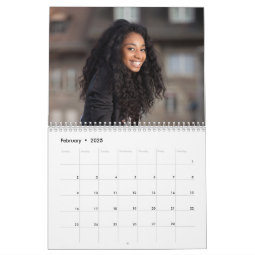 Blue and Pink Roses Shabby Chic Wood Photo Calendar | Zazzle