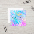 blue and purple digital background square business card | Zazzle