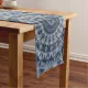 Blue and Silver Mandala Pattern Design Long Table Runner | Zazzle
