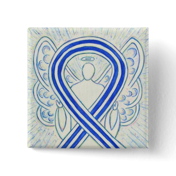 Pink Awareness Ribbon Breast Cancer Angel Fabric | Zazzle.com