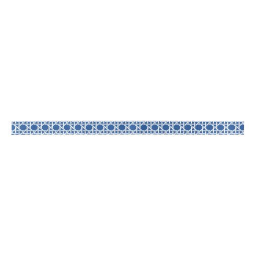 Blue and White Cane | Rattan Webbing Satin Ribbon | Zazzle