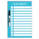Blue And White Checklist Dry Erase Board | Zazzle
