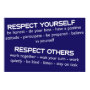 Blue and White Classroom Rules Poster | Zazzle