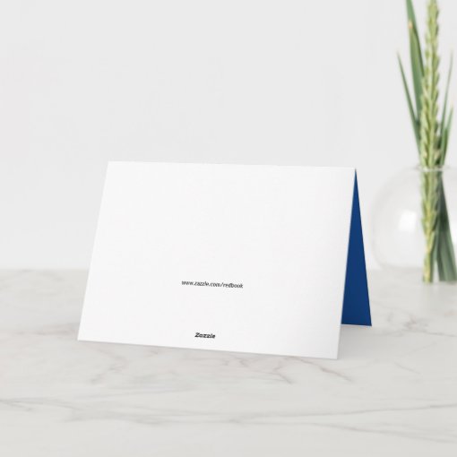 Blue and White Congratulations Graduation Card | Zazzle