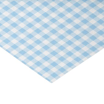 Blue and white Gingham plaid Tissue Paper | Zazzle