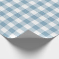 Blue and White Gingham Wrapping Paper | Zazzle