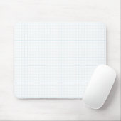 Blue and White Graph Paper Mouse Pad | Zazzle