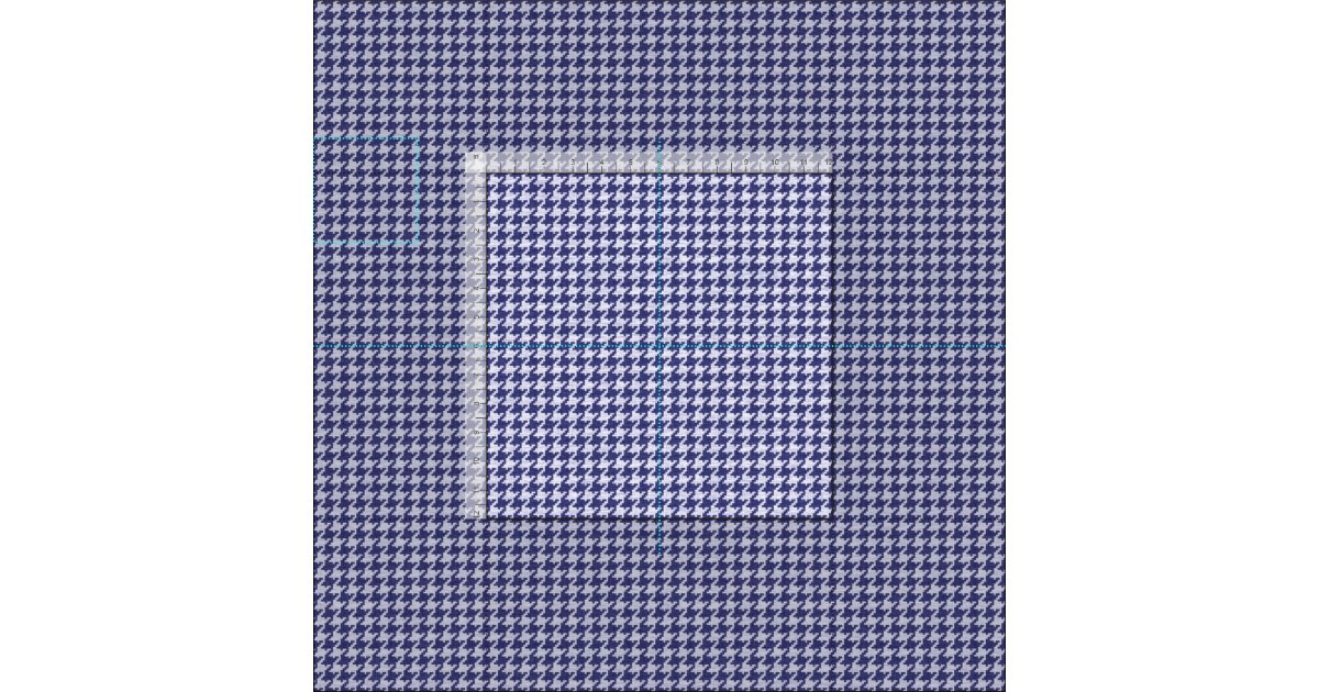 Blue and White Houndstooth Geometric Pattern Fabric | Zazzle
