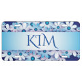 Blue and White License Plate | Zazzle