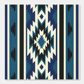 Blue and White Navajo Design Pattern Wallpaper | Zazzle