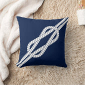 Blue and White, Sailing Rope - Nautical Throw Pillow | Zazzle