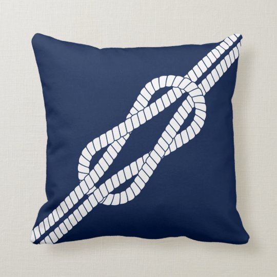 Blue and White, Sailing Rope - Nautical Throw Pillow | Zazzle.com