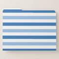 Blue and white simple stripes with your text file folder | Zazzle