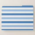Blue and white simple stripes with your text file folder | Zazzle