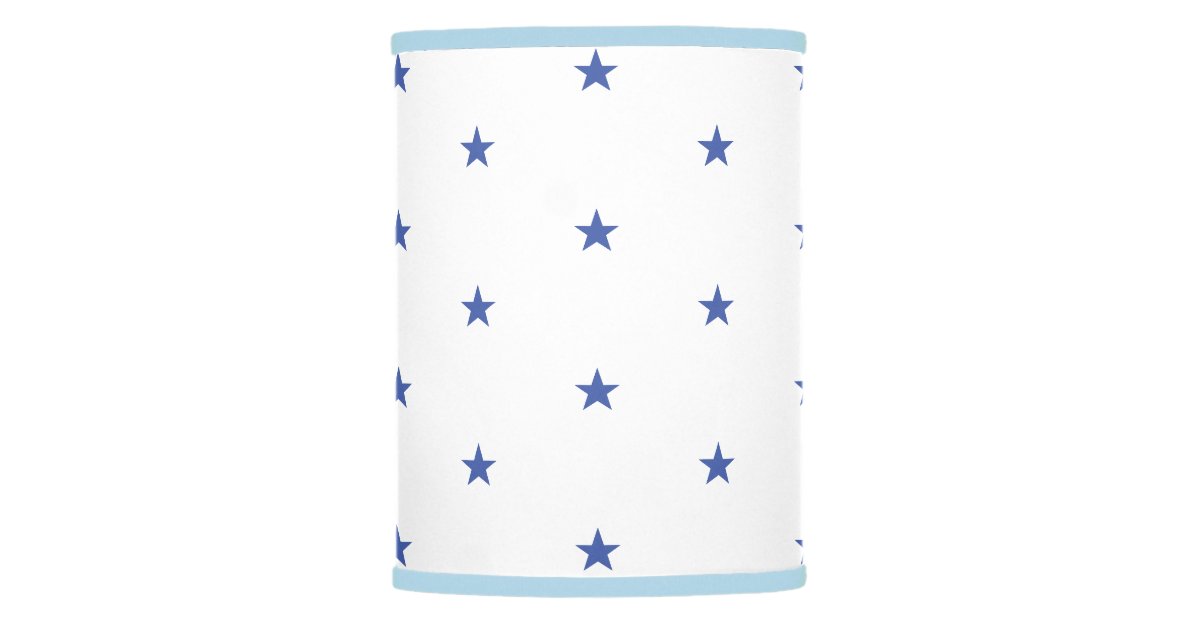 Blue and White Star Lamp Shade | Zazzle