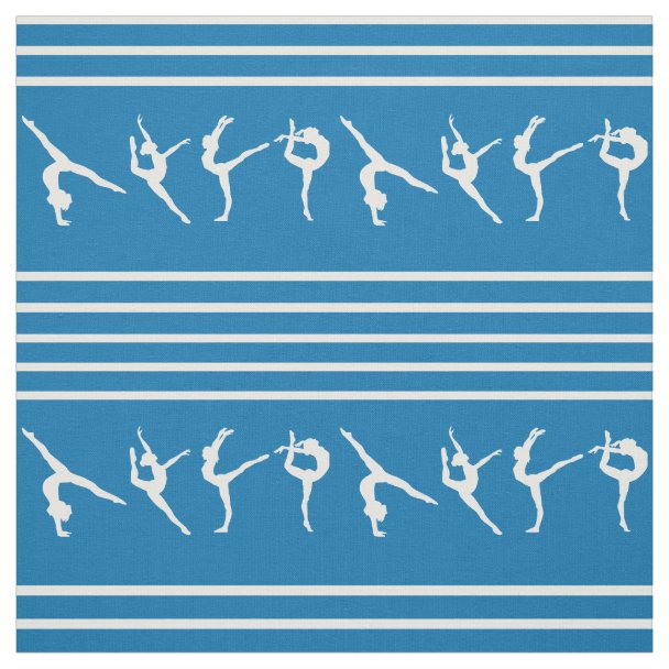 Purple and White Striped Gymnastics Fabric | Zazzle