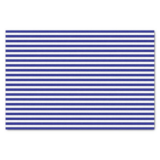 Blue and White Striped Tissue Paper | Zazzle.com
