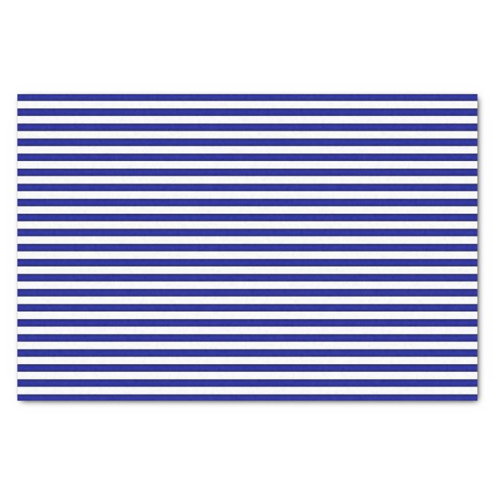 Blue and White Striped Tissue Paper | Zazzle.com