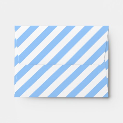 Blue and White Stripes. Envelope | Zazzle