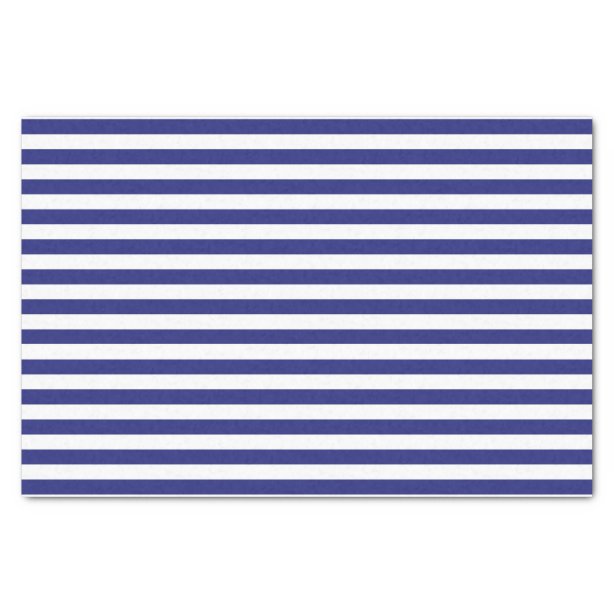 Blue And White Stripes Craft Tissue Paper | Zazzle