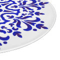 Blue and White Talavera Four Cutting Board | Zazzle