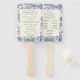 Blue and White Toile Hand Fan | Zazzle