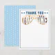 Blue and White TopOne Fighter Pilot Thank You Card | Zazzle