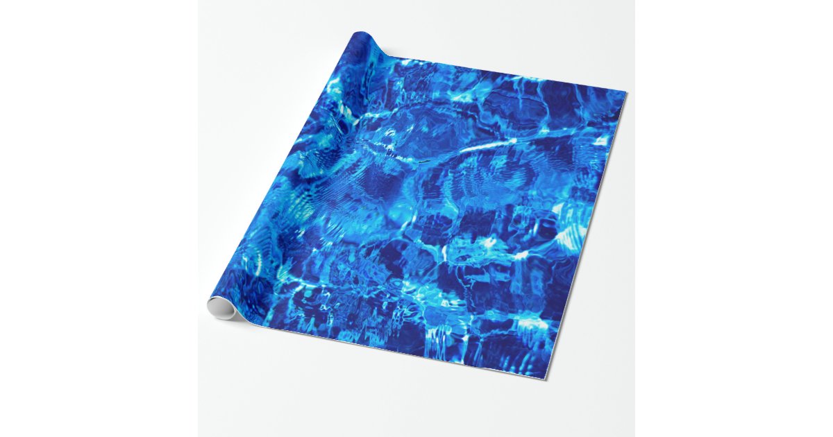Blue And White Water Wrapping Paper | Zazzle