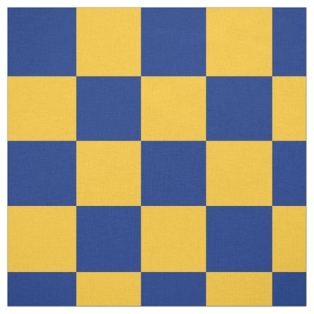 Red and yellow checkerboard pattern fabric | Zazzle