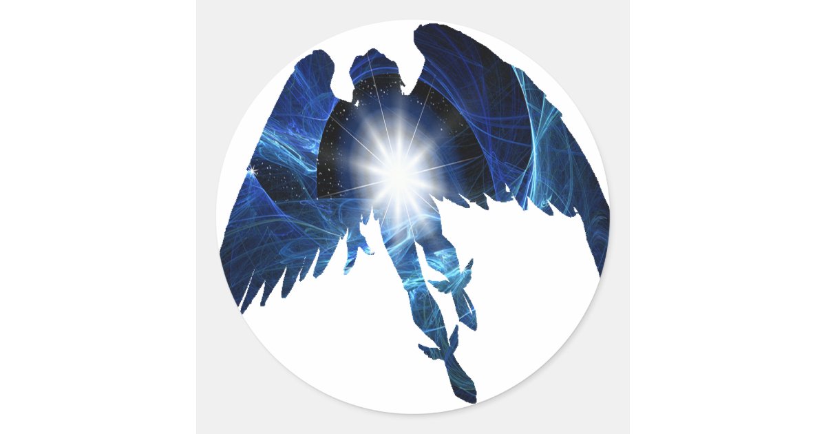 BLUE ANGEL CLASSIC ROUND STICKER | Zazzle