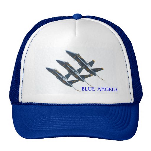 BLUE ANGELS BASEBALL CAP TRUCKER HAT | Zazzle