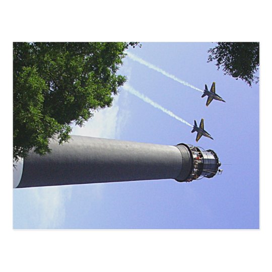 Blue Angels over the Pensacola Lighthouse Postcard | Zazzle.com