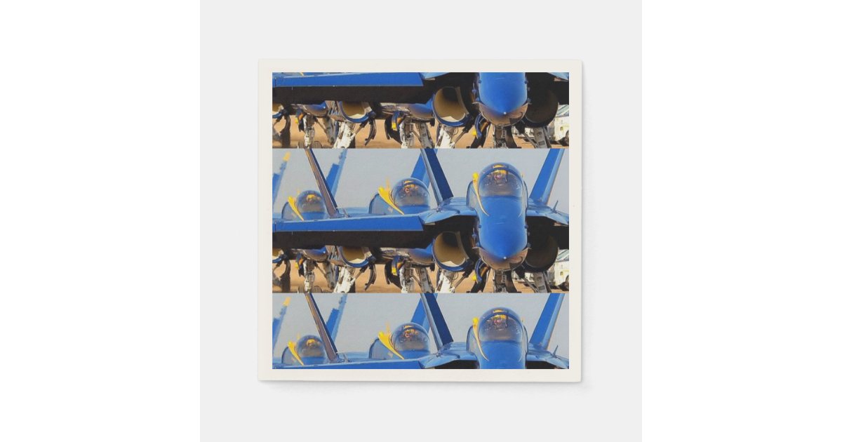 BLUE ANGELS PAPER NAPKINS | Zazzle