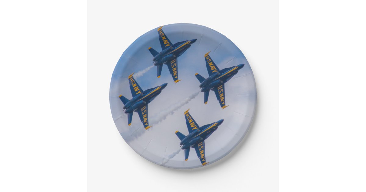 Blue Angels Paper Plates | Zazzle