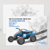 Blue ATV Invitation | Zazzle