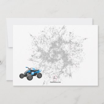 Blue ATV Invitation | Zazzle