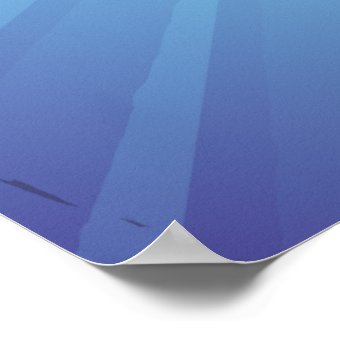 Blue Aum Energy Poster | Zazzle