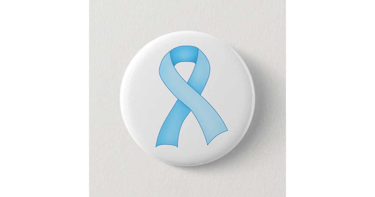 Blue Awareness Ribbon Button 0001 | Zazzle