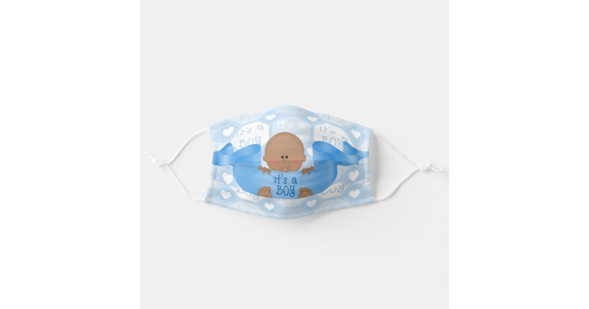 Blue Baby Boy Face Mask | Zazzle